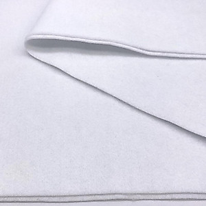 Ice Fabrics Craft Felt Fabric by The Yard - 72" Wide & 1.6mm Thick Acrylic Felt - Soft and Durable Snow White Fabric for DIY Arts & Crafts, Decorations and More - 1 Yard Snow White