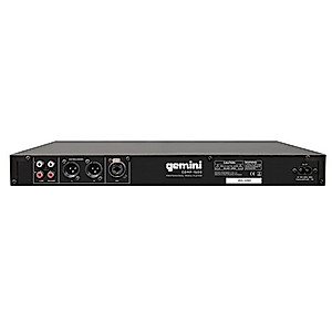 Gemini Sound CDMP-1500 19 Inch Professional/Home Anti Shock Audio Rackmount Single Disc Drive Mountable CD MP3 USB Media Music Player System Input with Remote