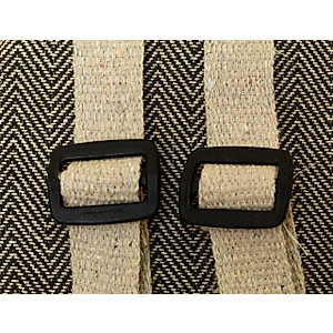 Handmade Hemp Mini Backpack For Women Girls Purse Cute Eco Friendly Light Weight Washable Small Bag for everyday lives (DARKGREEN)