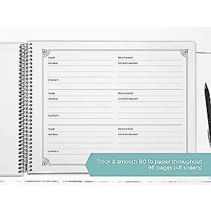 PurpleTrail Funeral Guest Book, Remembrance Book, Keepsake (Celebration of Life)