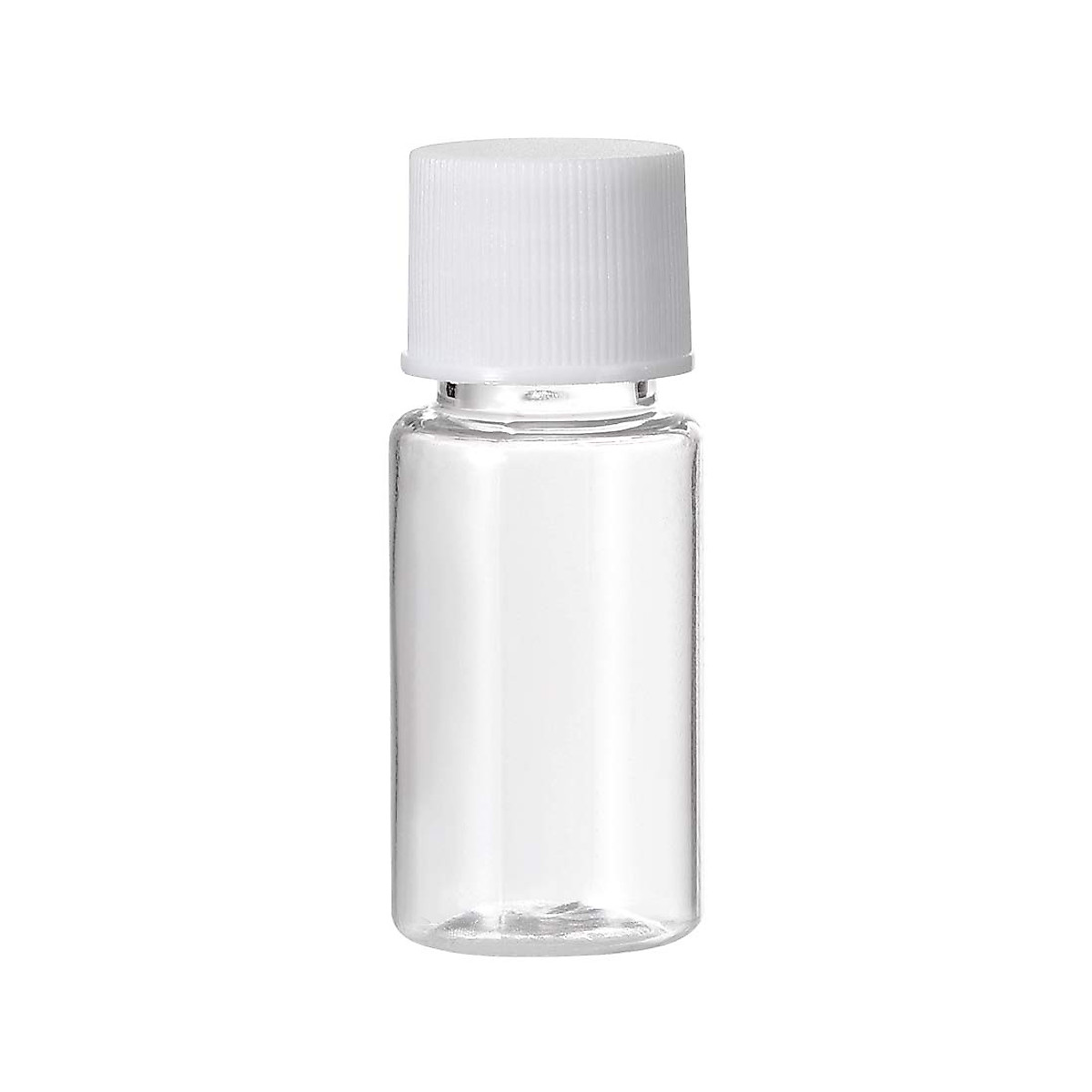 uxcell Plastic Lab Chemical Reagent Bottle, 10ml/0.34oz Wide Mouth Sample Sealing Liquid Storage Container, Transparent 50pcs