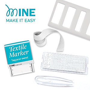 Mine Stamp Clothing Marker, Suitable for Books & Accessories, Personalize Garment, Childrens School Uniform/Clothes/Clothing Labels for Kids/Children, no Need to sew, for School Wear.