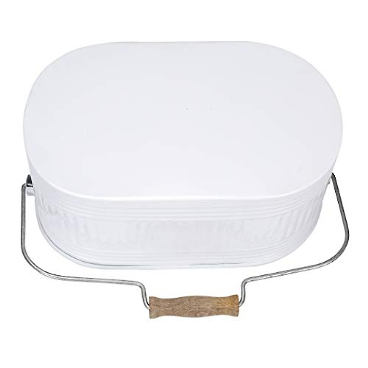 Alpha Living Home Flatware Caddy, Storage Large Kitchen Drawer Organizer, Bathroom Drawer Organizer, Kitchen Drawer Organizer for Large Utensils, Desk Organizer Pen Pencil Holder Storage - White/Gray