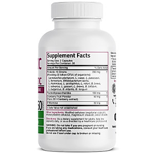 Bronson Women's Probiotic 50 Billion CFU + Prebiotic with Cranberry & D-Mannose – Vaginal Health, Healthy Digestion, Immune Function and Urinary Tract Support, Non-GMO, 60 Vegetarian Capsules