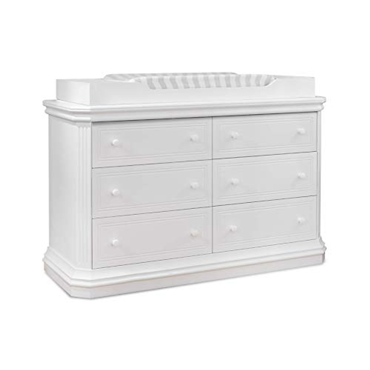 Sorelle Furniture Topper for Double Dresser, White, Crib