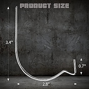 20 Pieces Stainless Steel Picture Hangers Super Hooks, Picture Drywall Hanging Hooks, PinCute Hercules Hooks Hangers Holds Up to 100 lbs, Hang Art, Clock, Shelves, Frames, or Planters (20)