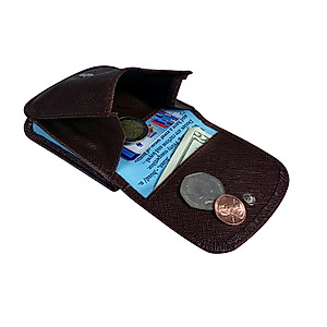 Taxi Wallet – Vegan Material, Dachshund – A Simple, Compact, Front Pocket, Folding Wallet, that holds Cards, Coins, Bills, ID – for Men & Women