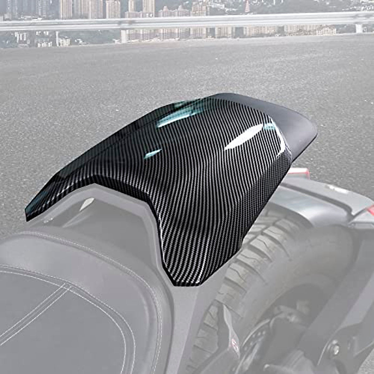 A & UTV PRO Ryker Mono Seat Cowl, Carbon Fiber Pattern Mono Seat Cowl Cover Kit for Can Am Ryker All Models Accessories, Replace OEM # 219401001, 1PCS