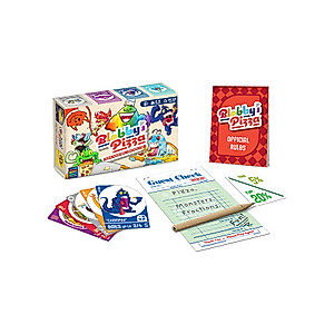 Semper Smart Games Blobby's Pizza Math Card Game: Crazy Fun Strategic Pizza Eating Contest Between Cute Monsters!