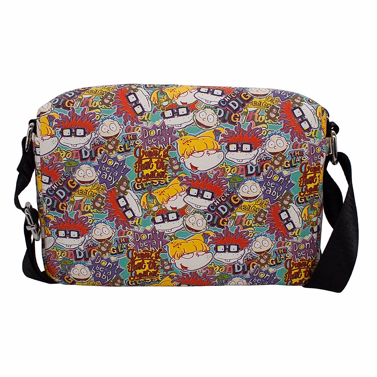 Nickelodeon Bag, Crossbody, Rugrats Characters and Quotes, Vegan Leather