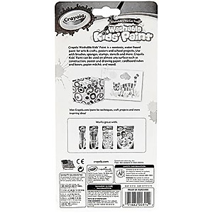 Crayola Washable Kids Paint Set & Paintbrush, Painting Supplies, 18 Count