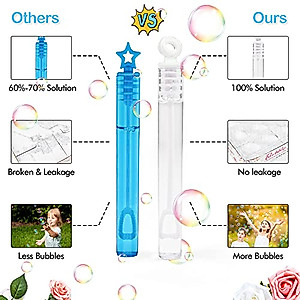 160 Pack Bubble Wands Bulk, Party Favors for Weddings, Valentine's Day, Anniversaries, Celebrations, Graduation, Birthday, Summer Toys Gift for Kids Toddler Adults by Inscraft