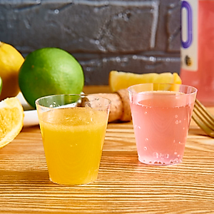 Turbo Bee 400Pack 2oz Plastic Shot Glasses,2 Ounce Clear Plastic Cups