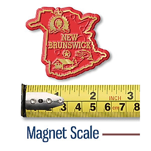 New Brunswick Province Magnet by Classic Magnets, Collectible Souvenirs Made in The USA