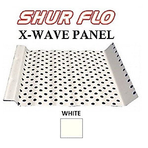 (200 feet) Shur Flo X Leaf Guard Gutter Protector for 5" K-Style Gutters. White Aluminum. 50 Panels x 4.00' Each.