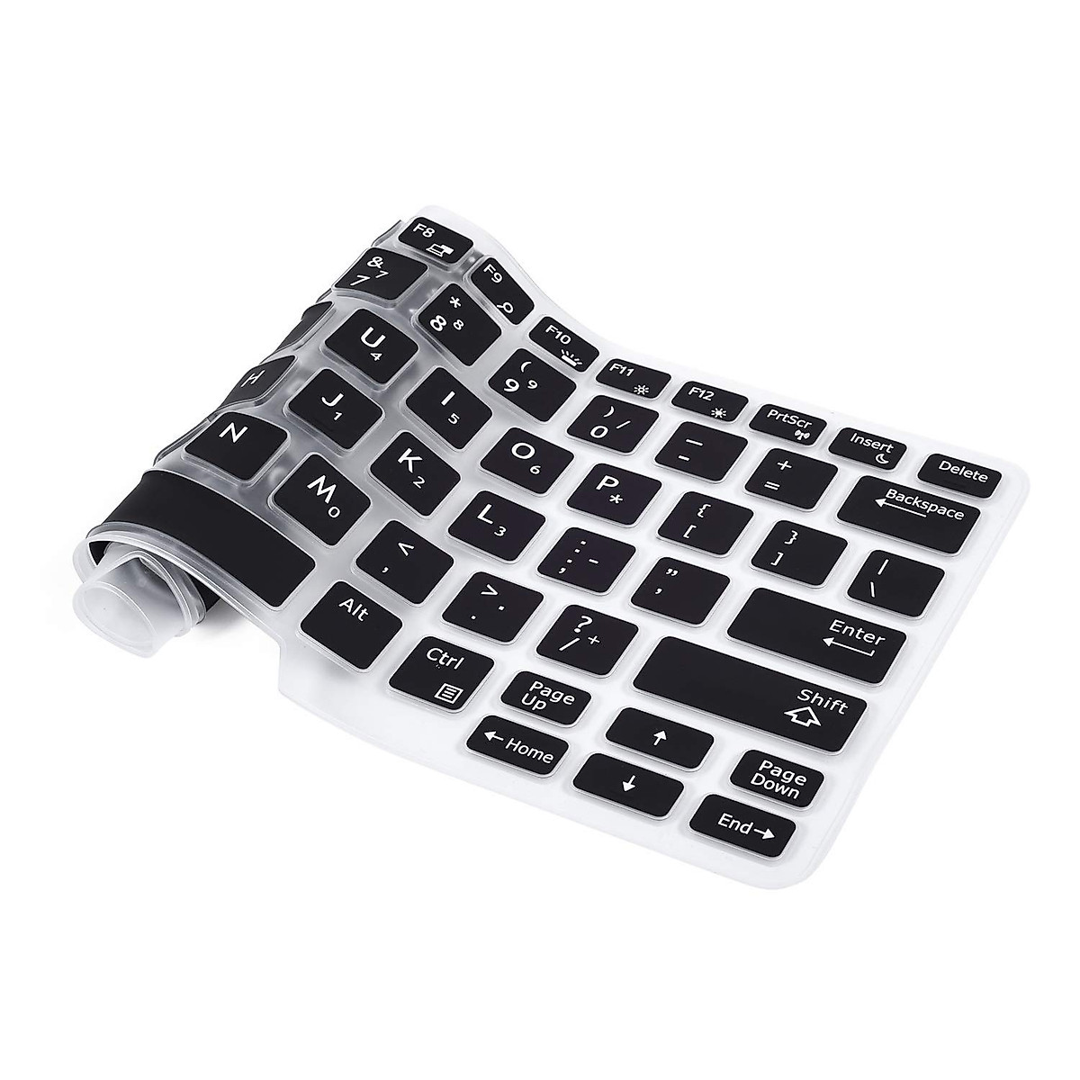 CaseBuy Keyboard Cover for Dell Latitude 5480 5490 5491 7490 7480 14 inch Laptop, Dell 3340 E3340 E5490 E5491 E5450 E5470 E7450 E7470 E7480 Keyboard Protective Skin with Point, Black