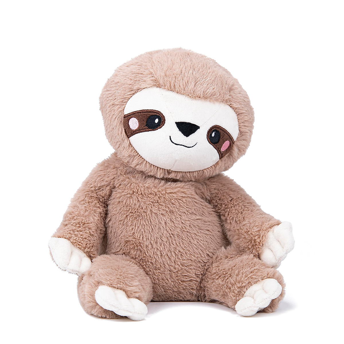 Pacific Comforts Weighted and Microwavable Stuffed Animal - Comfy Weighted, Non-Scented, heatable, freezable, Washable and Travel Friendly Plush Animals Part of The Snug-a-Bear Collection (Sloth)