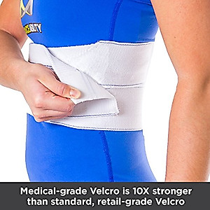 BraceAbility Broken Rib Brace | Elastic Chest Wrap Belt for Cracked, Fractured or Dislocated Ribs Protection, Compression and Support (Universal Female)