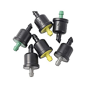 XLBH Irrigation Accessories Garden Irrigation 20L 30L 40L Mini Pressure Compensation Drip Emitter Self-Cleaning Automatic Pressure Compensate Regulator 10Pc widely Used (Color Shows)