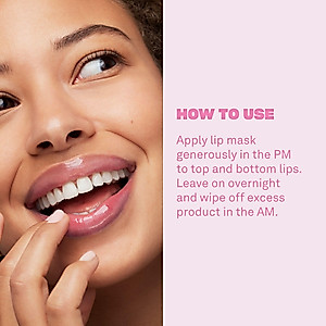 Babe Original Babe Glow Fragrance-Free Lip Sleeping Mask for Softer Lips, Hyaluronic Acid & Antioxidant Infused for Smoother, Moisturized Lips, Unscented, Cruelty-Free…