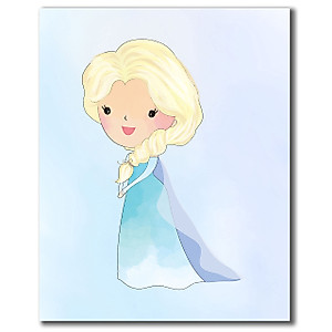 Disney Princess Kids Room Wall Decor - Mulan Anna Elsa Pocahontas Rapunzel Tiana Set of 6 Cute Art (8 inches x 10 inches) Photos