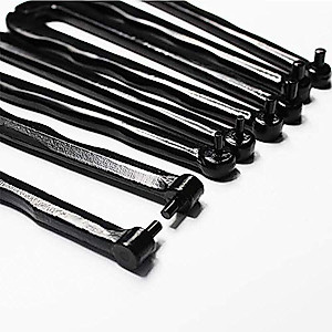 JOYUETLAN Universal Black Finish Steel Adjustable Face Spanner Wrench Pin Pliers For Round Nuts with Drilled Holes (3mm)