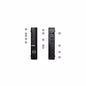 Dell Optiplex 5080 Micro Tower Desktop | Core i7-10700T - 1TB HDD Hard Drive - 16GB RAM | 8 cores @ 4.5 GHz Win 10 Pro Black (Renewed)