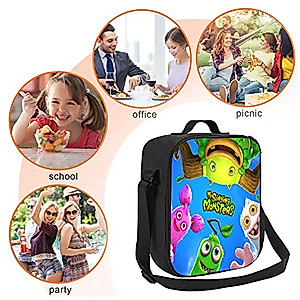 Fleiyd Cartoon Game 3 Piece Backpack Casual Lightweight Travel Bag With Pencil Case Lunch Bag Backpack Combo Unisex