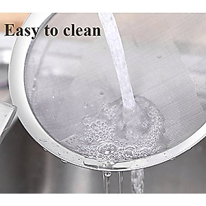 TEMCHY Hot Pot Fat Skimmer Spoon - Stainless Steel Fine Mesh Strainer for Skimming Grease and Foam