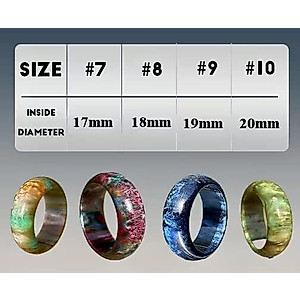 GonBeTexti Acrylic Rings for Women and Girls, Stylish, Shining, Colorful And Luxurious Rings. (Sapphire Blue, 9)