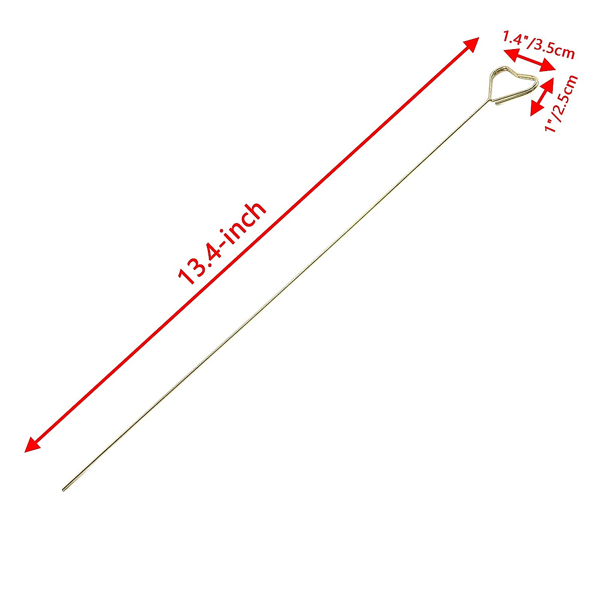 Bitray 10PCS Gold Floral Place Card Holder Pick Heart Shape Metal Wire Floral Place Card Holders