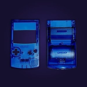 FunnyPlaying Game Boy Color Q5 Laminated IPS Ready Shell (Clear Blue)