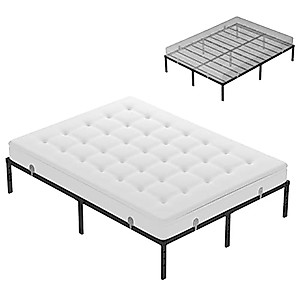 Upcanso Metal Mattress Non Slip Gaskets Gripper, Easy to Install Silver Bed Replacement Baffle Parts to Stop Mattress and Topper from Sliding and Slipping, Pack of 6