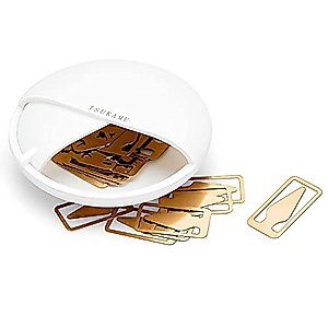 TsukamuX Book Darts,Line Book Markers Tin Brass Metal Bookmarks-50 Count. 7*7*1.5cm