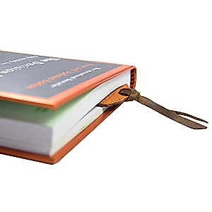 Hide & Drink, Deluxe Leather Bookmark, (7.5 in.) Long (2 Pack), Classic Bookmark, Stitched Bookmark, Handmade Includes 101 Year Warranty :: Bourbon Brown