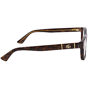 Gucci Web Men's GG0640OA 002 Havana Full Rim Rectangular Eyeglasses 55mm