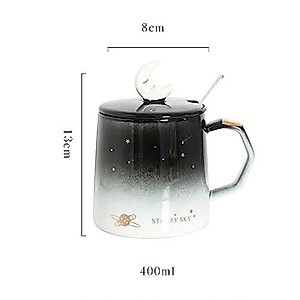 Arawat Cute Mug With Lid Star & Moon 3d Cup Gift Funny Coffee Mug 420ml Pink Tea Cup With Spoon & Coaster Tea Coffee Mug Cute Birthday Gift For Girlfriend Women Girls