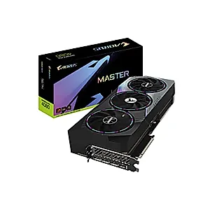 GIGABYTE AORUS GeForce RTX 4080 Master 16G Graphics Card, 3X WINDFORCE Fans, 16GB 256-bit GDDR6X, GV-N4080AORUS M-16GD Video Card