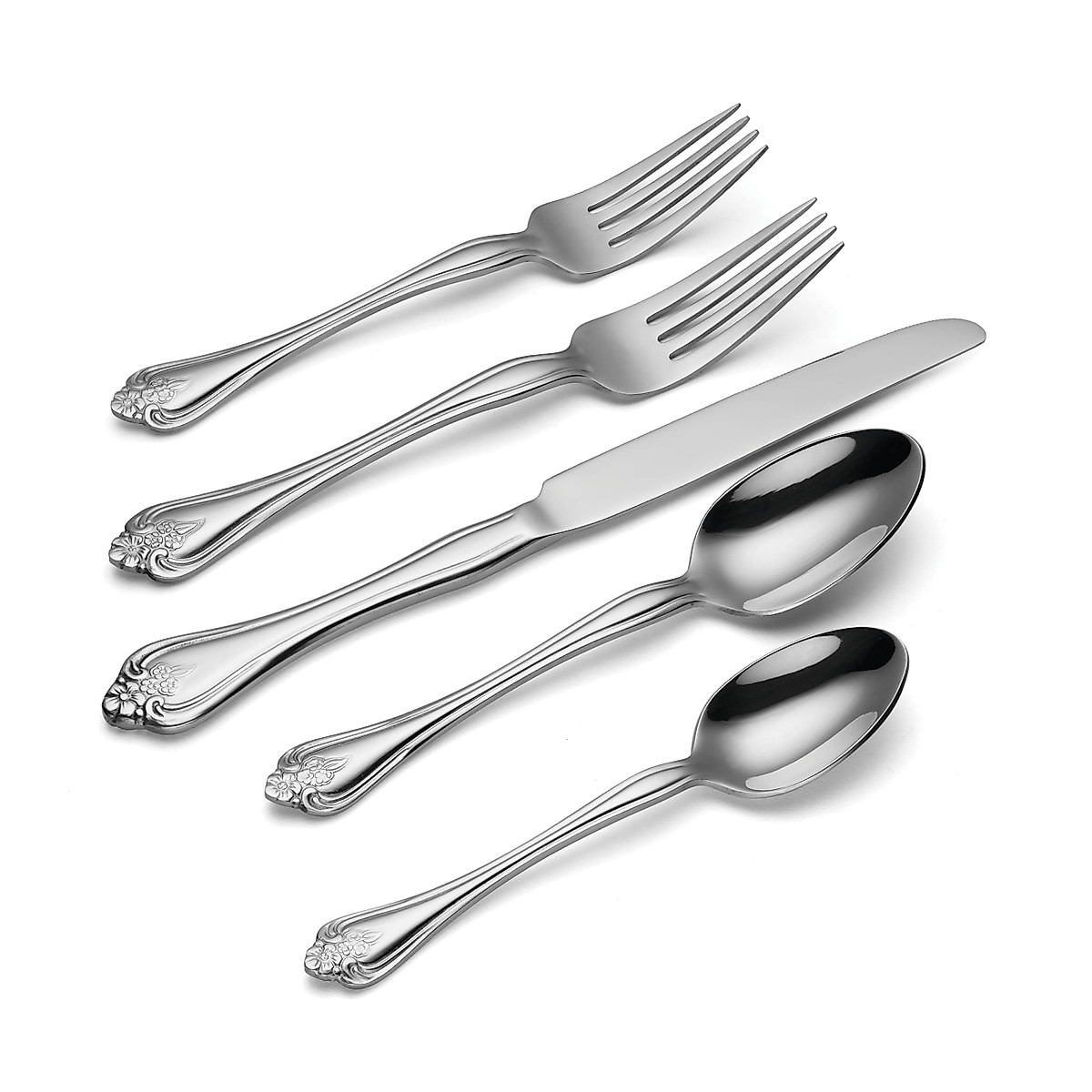 Oneida Boutonniere Flatware, 20 Piece, Silver