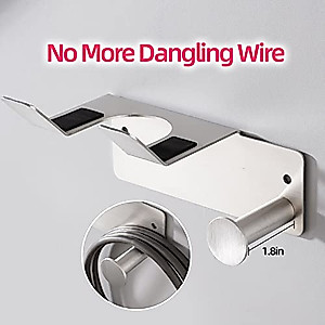 Hair Dryer Holder Hair Dryer Holder Wall Mounted, Self Adhesive SUS304 Blow Dryer Holder Compatible for Dyson Hair Dryer Holder, Banjekt