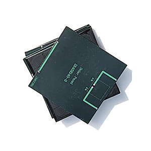 XINI INDUSTRIAL 5pcs 3w 6v 500ma 145x145mm Mini Monocrystalline Silicon Solar Panel Module DIY Polysilicon Solar Epoxy Cell Charger
