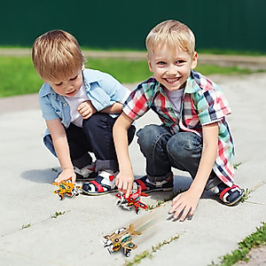 ArtCreativity Diecast Skyshark Planes with Pullback Mechanism, Set of 3, Diecast Metal Jet Plane Toys for Boys, Pull Back Airplane Party Favors, Goodie Bag Fillers for Kids