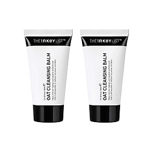 The INKEY List Mini Oat Cleansing Balm, Rich Balm Removes Makeup and Impurities, Reduces Redness, Travel Size, 2 Pack, 1.69 Fl Oz each