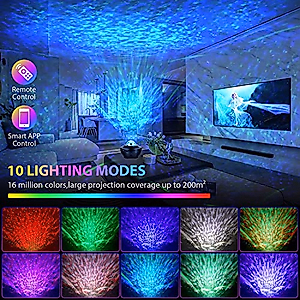 YETHKE Star Projector Galaxy Night Light Projector for Kids Adults, with WiFi Smart App Control and Bluetooth Music Speaker, Remote Control, Galaxy Projector for Bedroom/Decoration/Birthday/Party