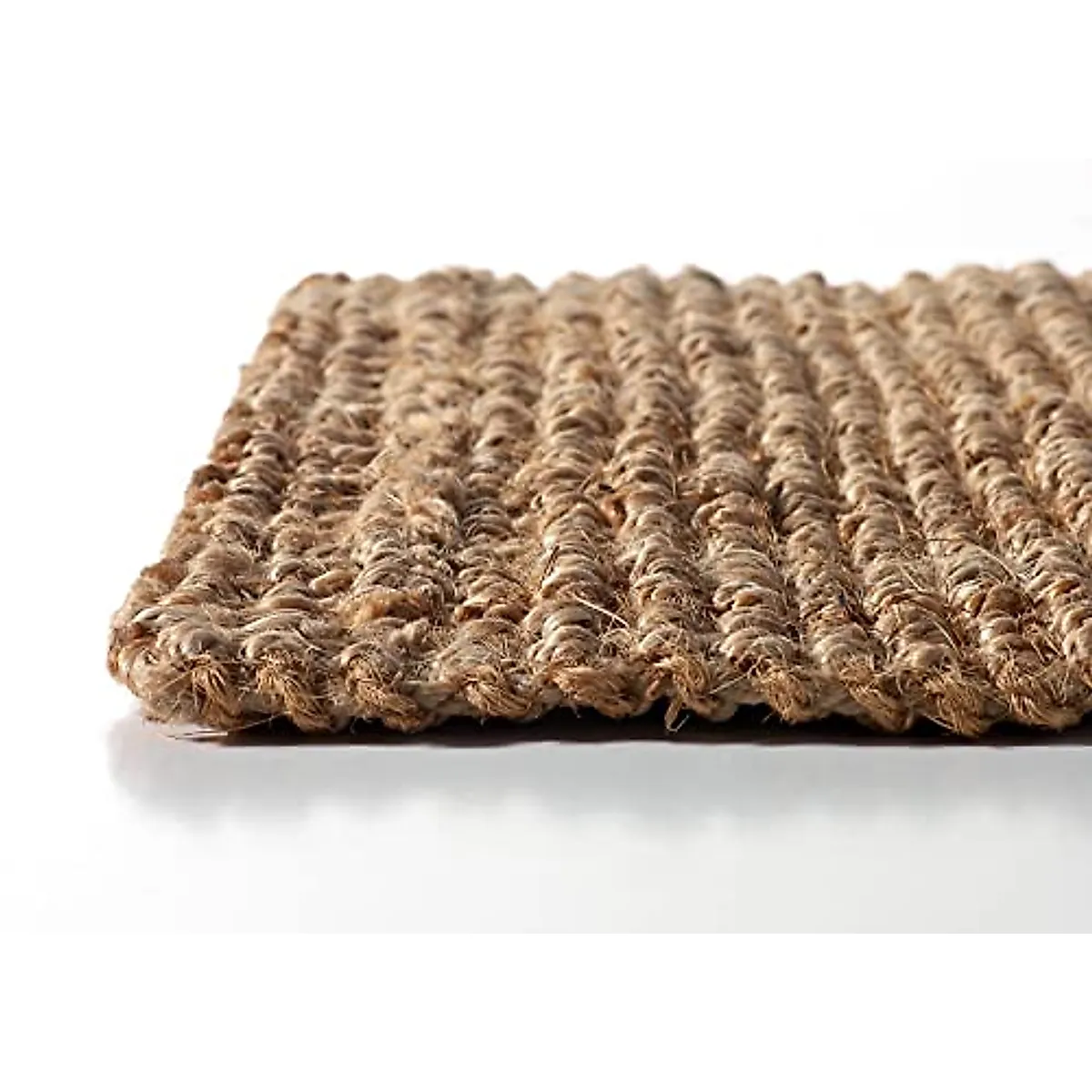 IRONGATE Jute Handspun Area Rug - Premium Jute Handwoven Reversible Chunky Textured Tan Beige Neutral Throw Accent Rug Carpet - Rustic Farmhouse Living Room Bedroom Den Study Décor -24" x 36" Natural