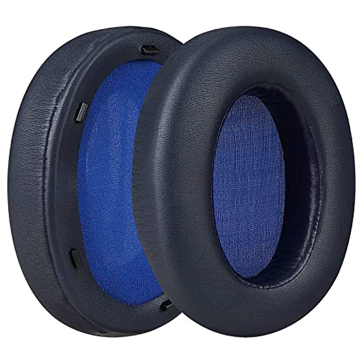 Geekria QuickFit Replacement Ear Pads for Sony WH-XB910N Headphones Ear Cushions, Headset Earpads, Ear Cups Cover Repair Parts (Blue)