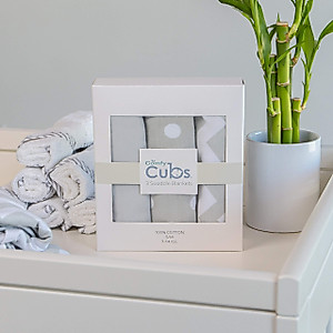 Comfy Cubs Swaddle Blanket Baby Girl Boy Easy Adjustable 3 Pack Infant Sleep Sack Wrap Newborn Babies (Small 0-3 Months, Grey)