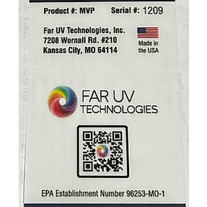 Krypton Far UV Technologies MVP Portable UV Light Air Cleaner