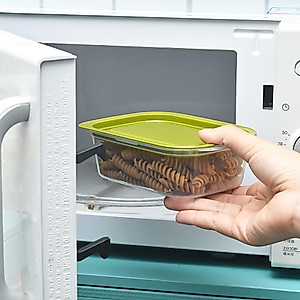 Cozihom Food Storage Containers with Lids, BPA-Free Meal Prep Storage Box, Reusable, Stackable, with Lids and Steam Vent, Microwave & Dishwasher Safe, 13Oz/400ml, Set of 5