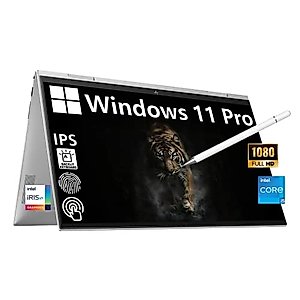 [Windows 11 Pro] HP Envy x360 2-in-1 Convertible Business Laptop, 15.6 FHD IPS Touchscreen, Intel Core i5-1155G7, 16GB RAM, 512GB SSD, Fingerprint, Thunderbolt 4, Backlit Keyboard,Durlyfish Stylus Pen